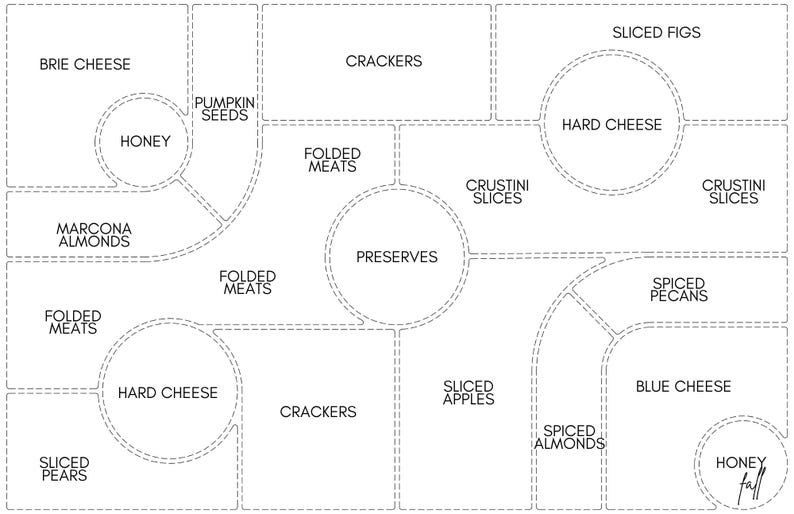 11x17 Charcuterie Map Acrylic Tray Insert (set of 10) - Etsy