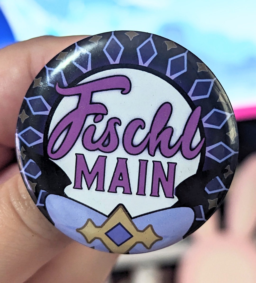 FISCHL MAIN BADGE Genshin Impact Fanart - Etsy