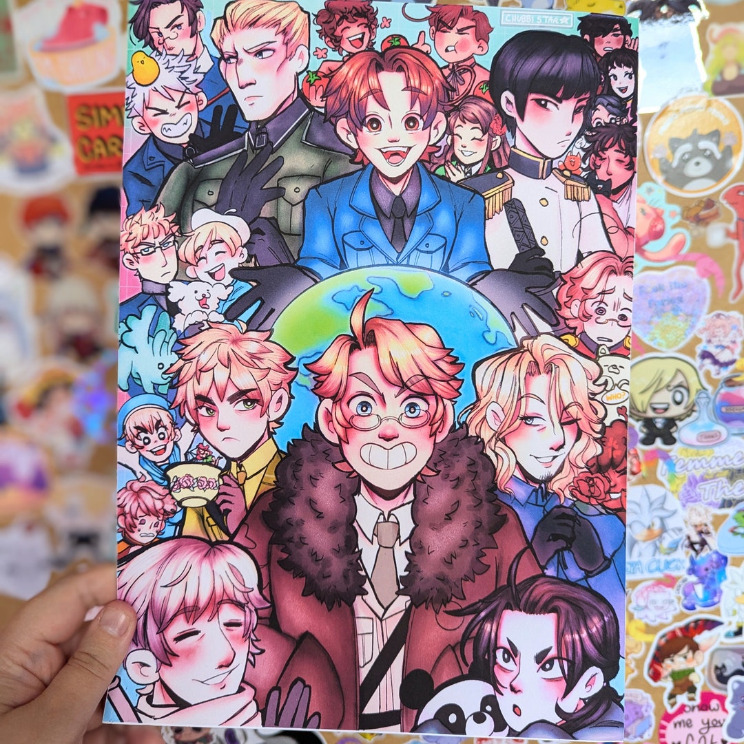 COUNTRIES ANIME PRINT A4 A5 A6 Manga Fanart - Etsy