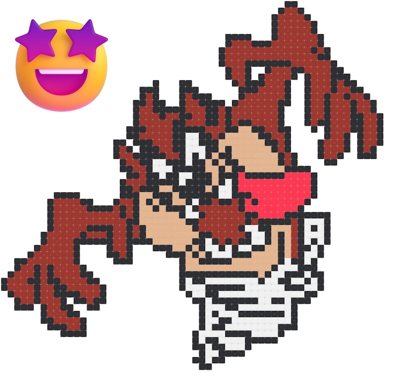 Taz Hama Bead Pattern | DIY Perler Bead Design | Instant Download - Etsy