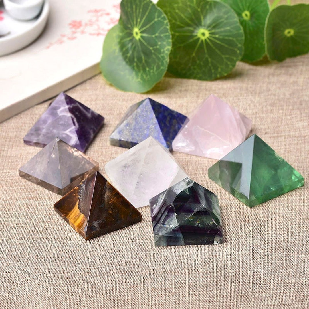 Authentic Natural Crystal Pyramid - Etsy