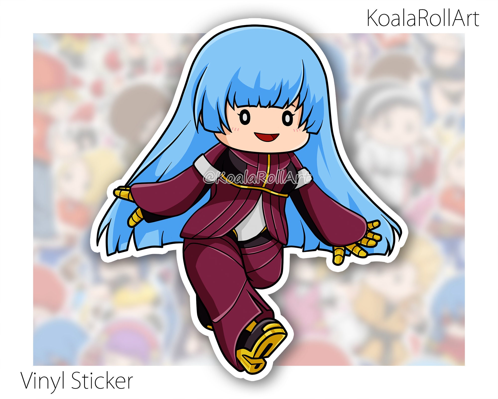 Chibi KULA & WHIP STICKER Fighter Collection the King of Fighters - Etsy