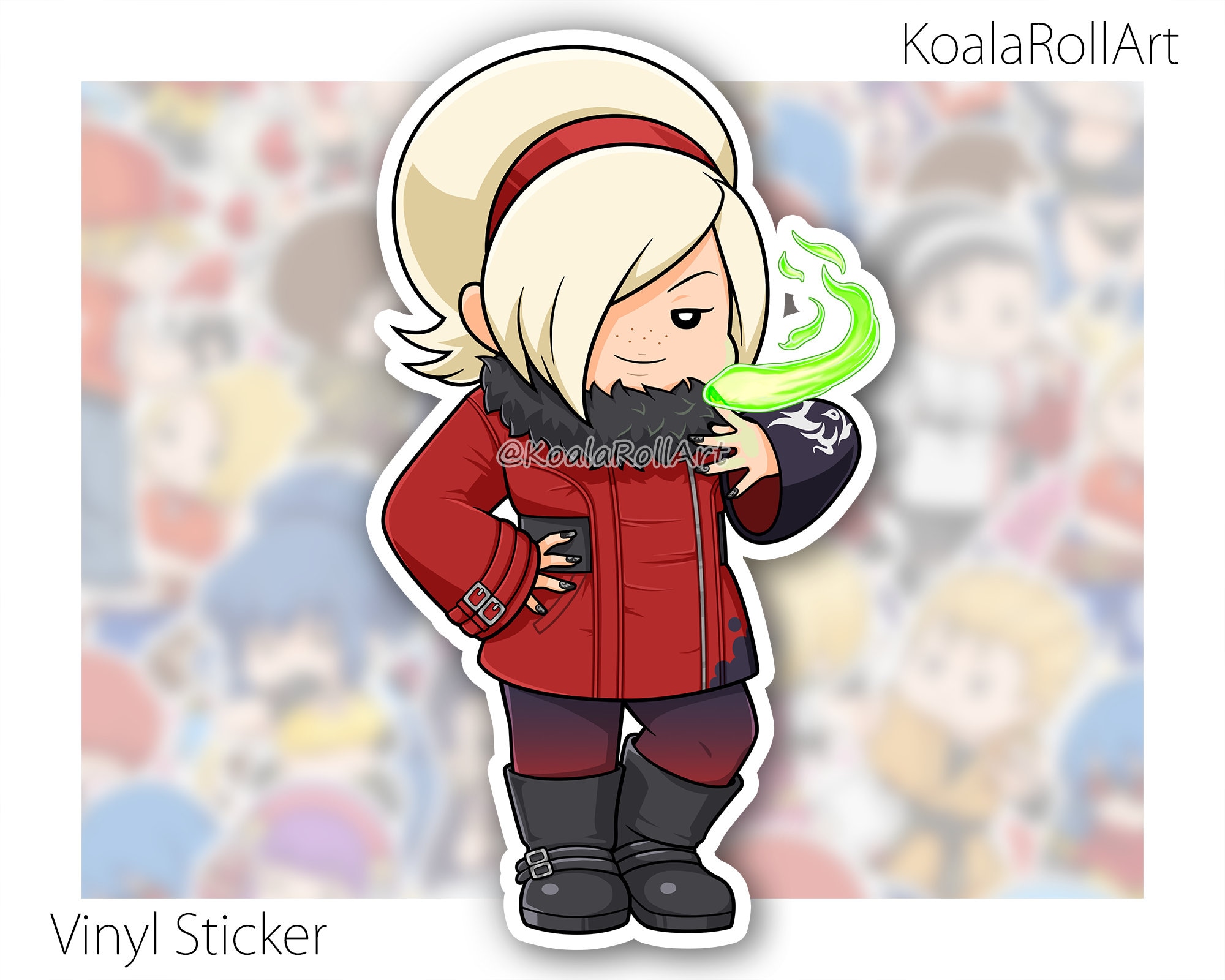 Chibi IORI & ASH STICKER Fighter Collection the King of - Etsy