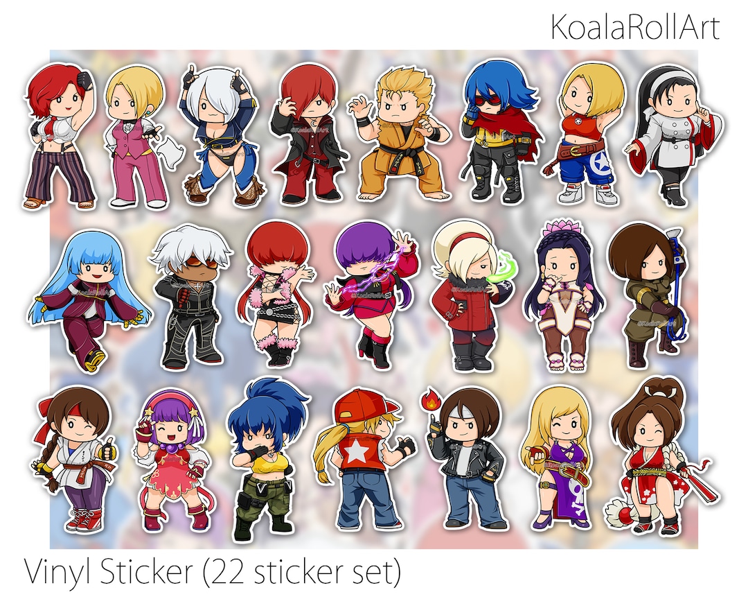 KOFXV 22 STICKER SET Fighter Collection the King of Fighters - Etsy