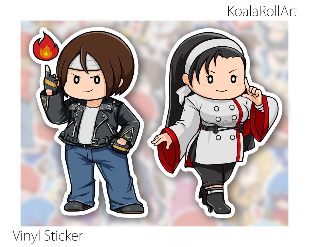 Chibi KYO & CHIZURU STICKER Fighter Collection the King of Fighters - Etsy