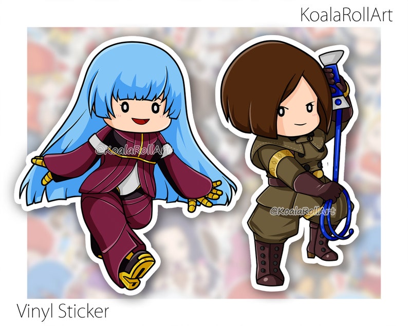 Chibi KULA & WHIP STICKER Fighter Collection the King of Fighters ...