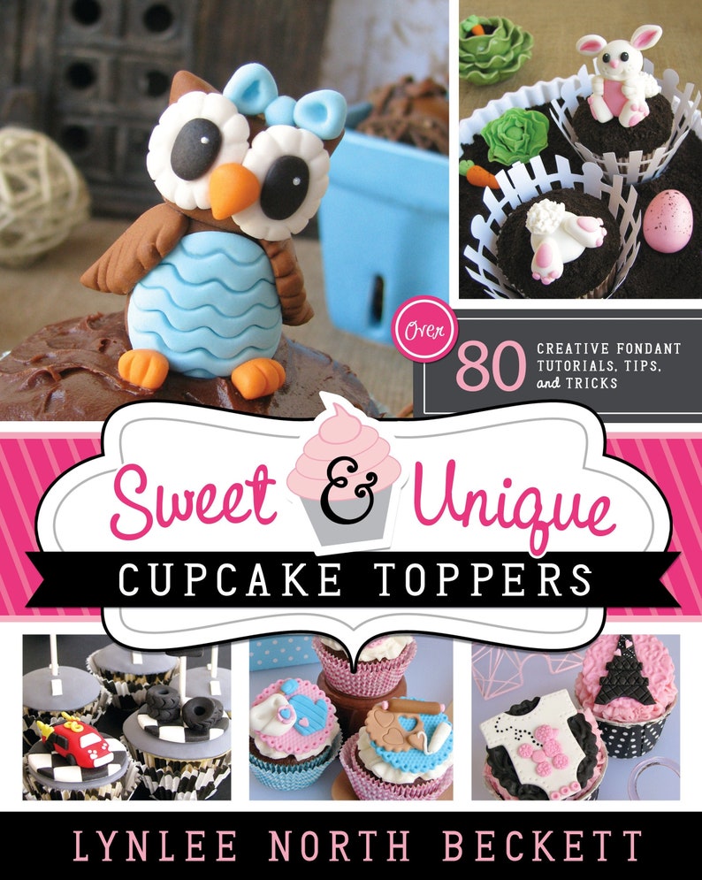 Sweet and Unique Cupcake Toppers: Over 80 Creative Fondant - Etsy