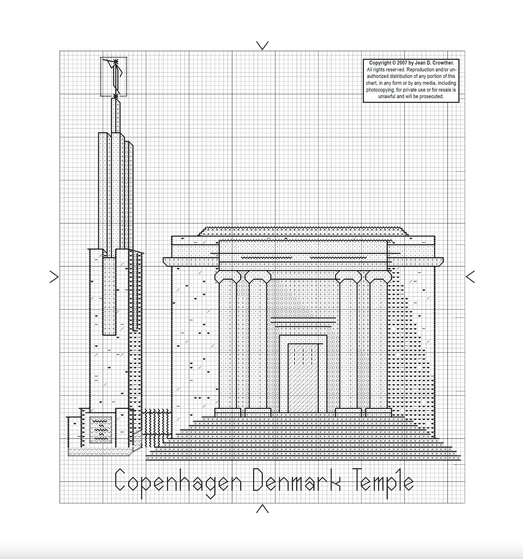 Cross Stitch Temple Craft for Temple Learning Activity in 9 Temple Pack ...