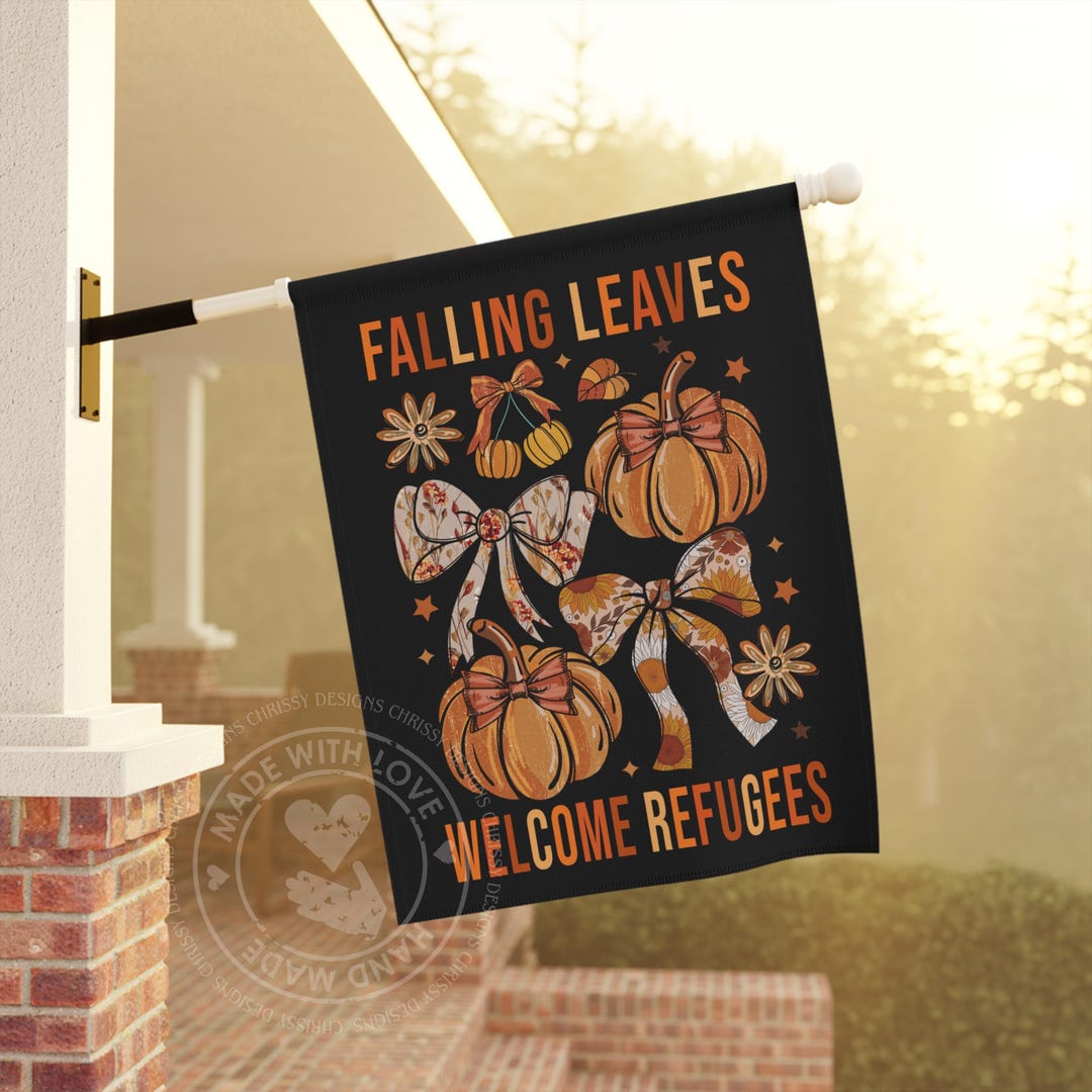 Anti Trump Halloween Garden Flag: Democrat Fall Garden Decor, Liberal ...