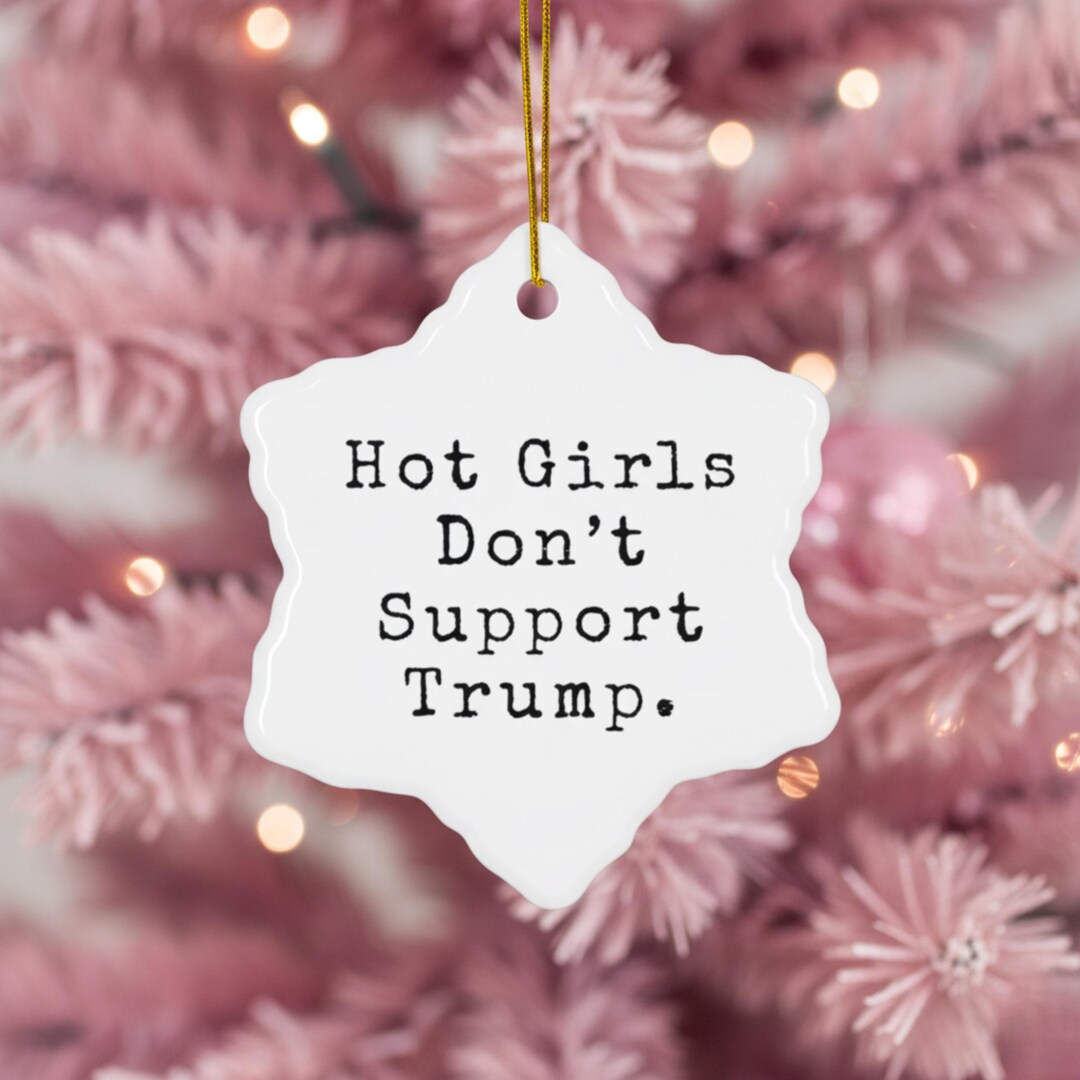 Anti-trump Snowflake Ornament, Funny Political Christmas Gift - Etsy