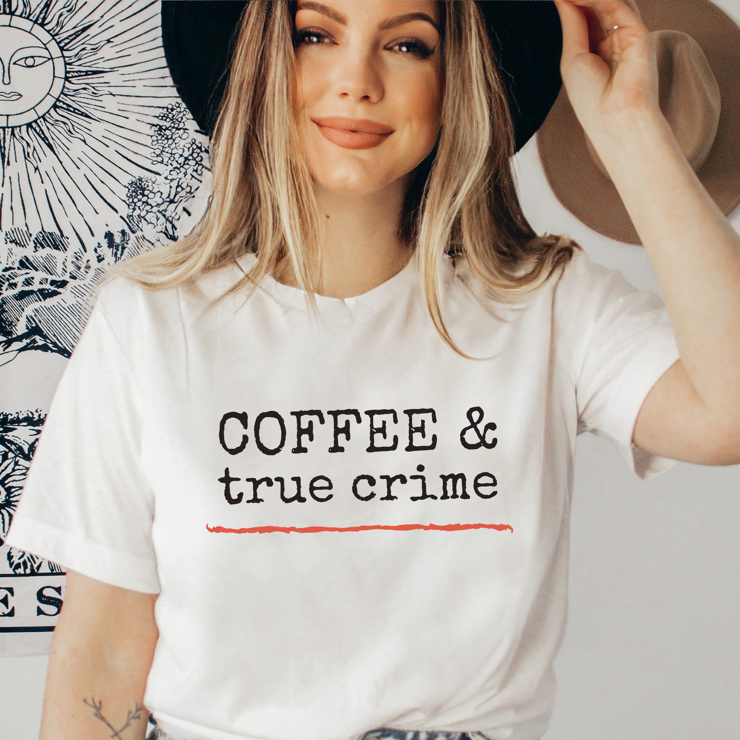 True Crime and Coffee Shirt True Crime T Shirts True Crime - Etsy