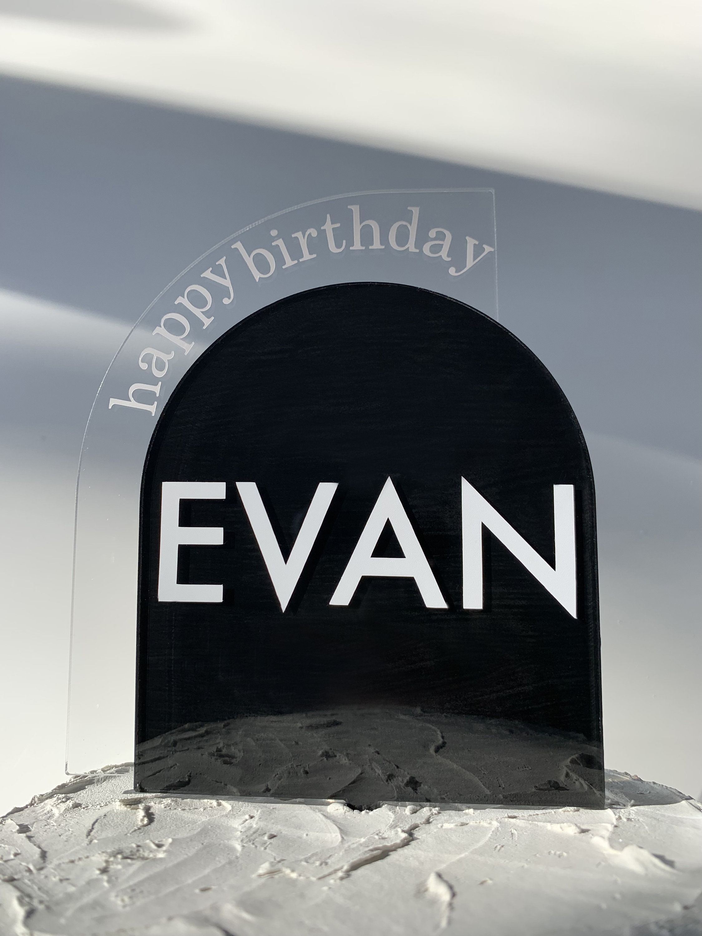 Acrylic Double Arch Cake Topper Wedding Cake Topper - Etsy