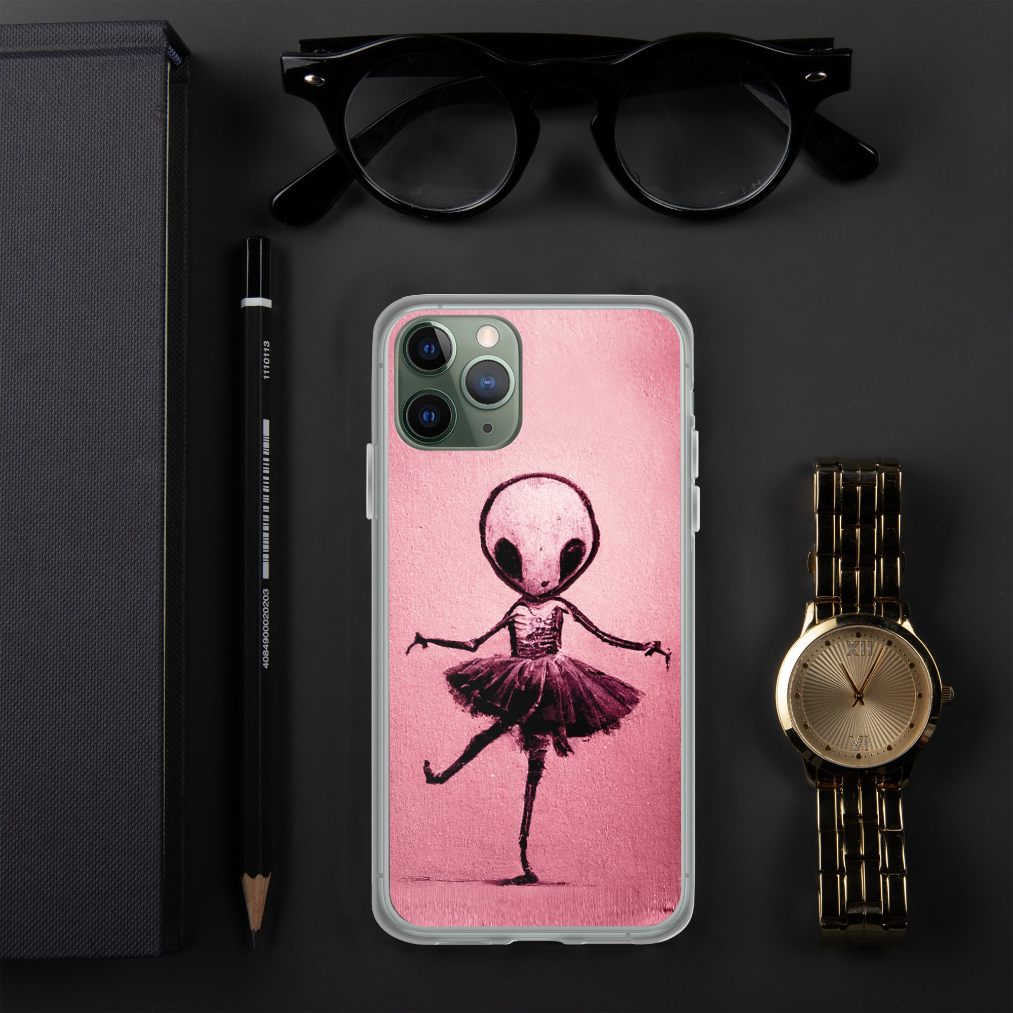 Banksy Style Pink Alien Ballerina iPhone Case iPhone 12 Case iPhone 11 ...