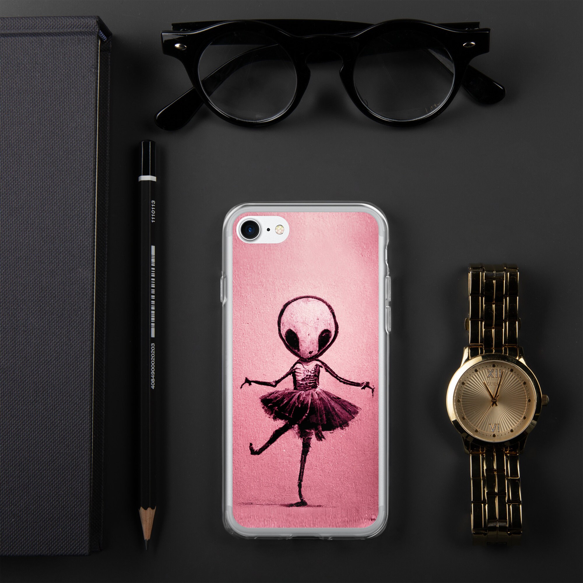Banksy Style Pink Alien Ballerina Iphone Case Iphone 12 Case - Etsy
