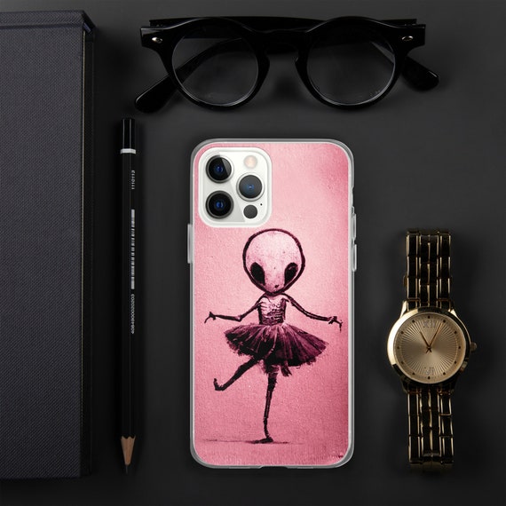 Banksy Style Pink Alien Ballerina Iphone Case Iphone 12 Case - Etsy