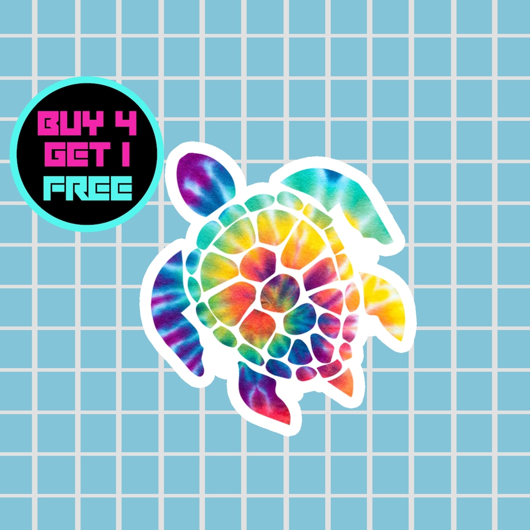 Rainbow Sea Turtle Sticker Hawaii Ocean Stickers Laptop Stickers ...