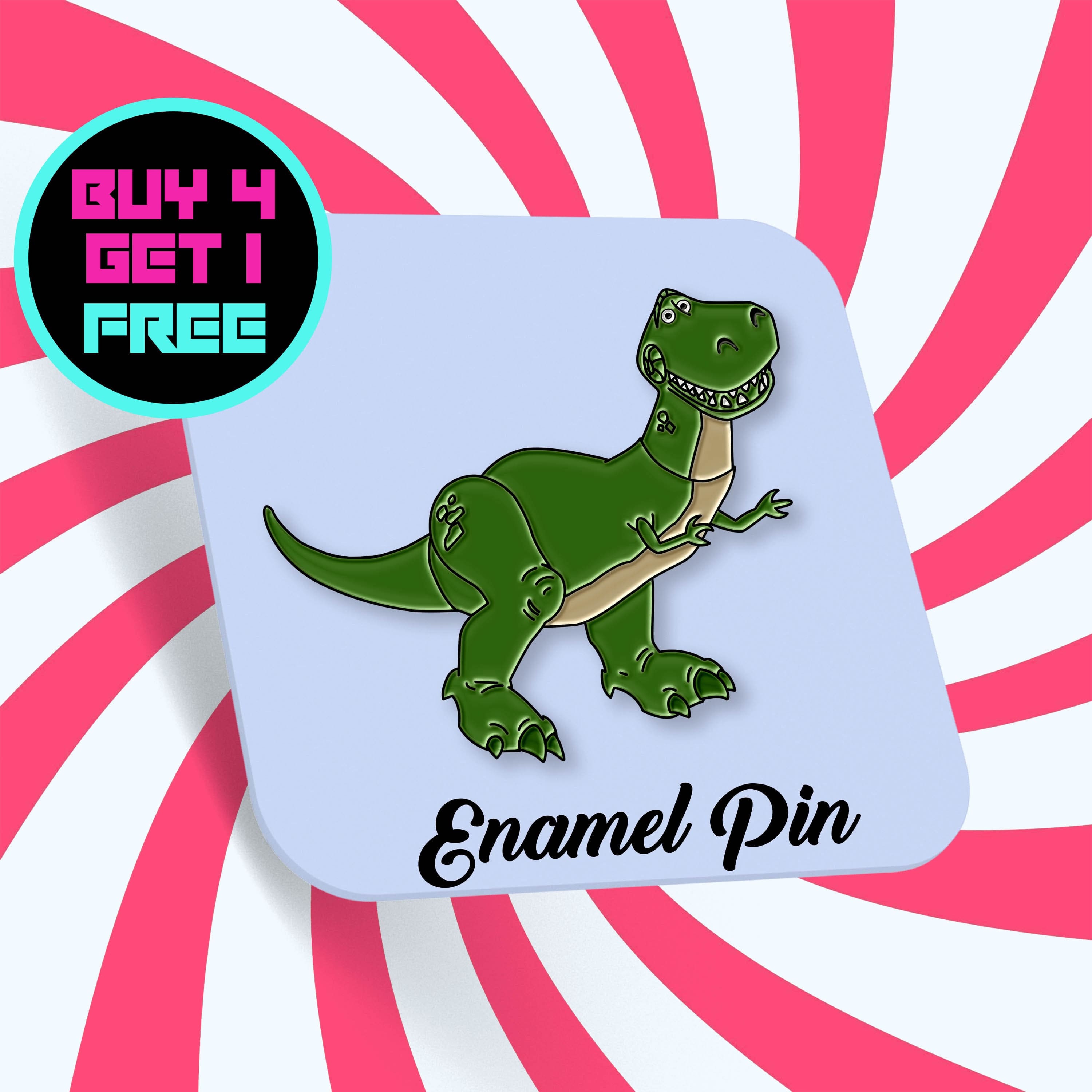 Toy Story T-rex Enamel Pin Anime Dinosaur Enamel Pins Anime - Etsy ...