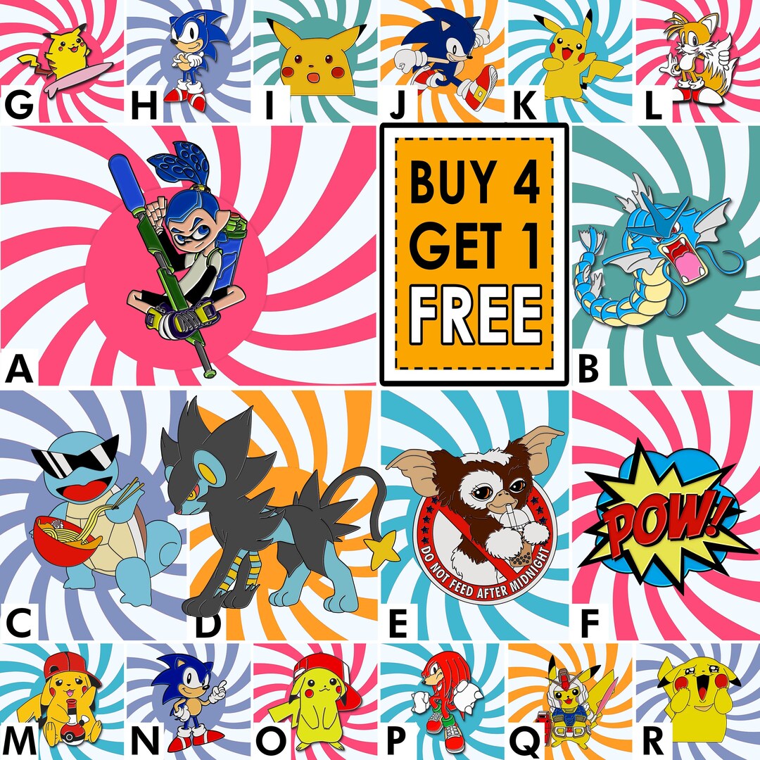 Splatoon Superhero Enamel Pin Gyarados Dragon Enamel Pins Cute Pin ...