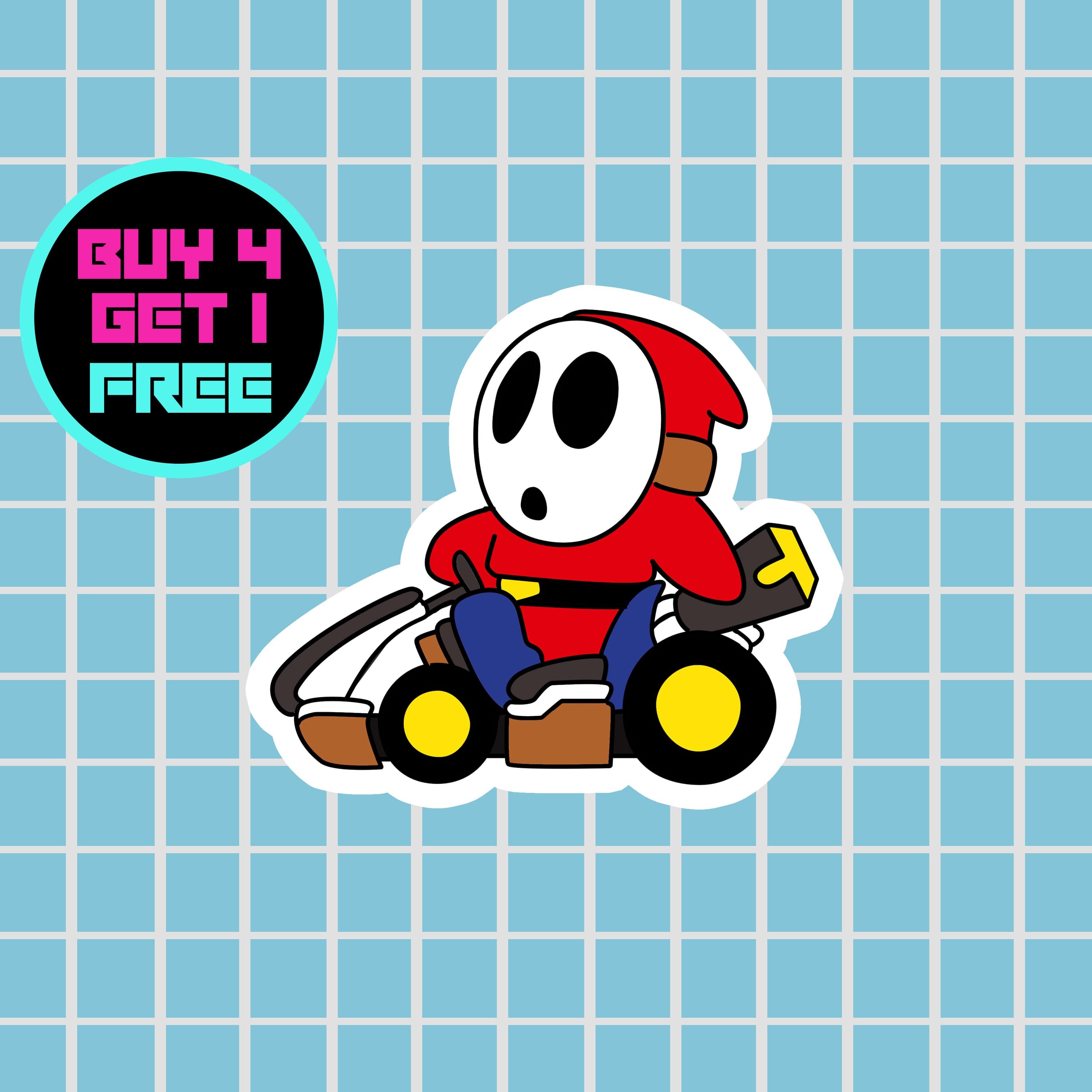 Paper Paper & Party Supplies Ghost Shy Guy Vinyl Sticker etna.com.pe