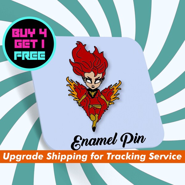 Phoenix Pin - Etsy