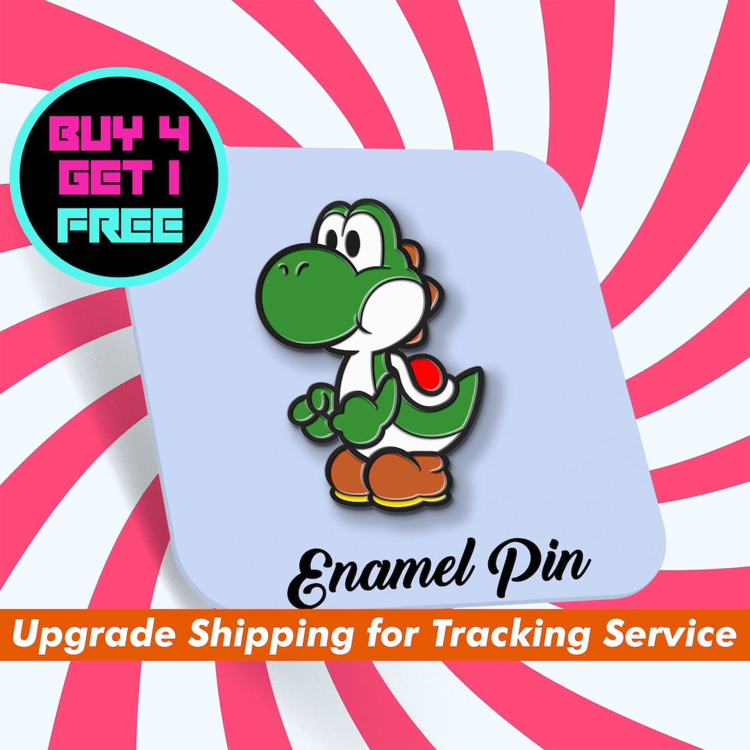 Mario Yoshi Enamel Pin Super Mario Cool Enamel Pins Funny Pin Jacket ...