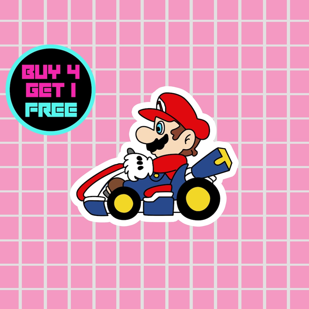 Funny Mario Sticker Super Mario Cool Stickers Laptop Stickers Aesthetic ...