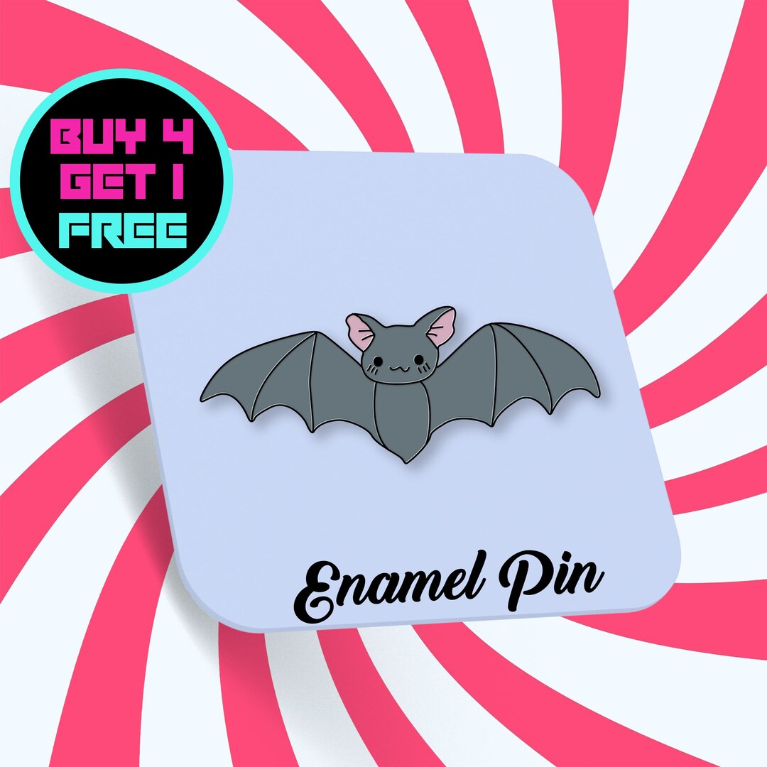 Cool Bat Enamel Pin Halloween Vampire Enamel Pins Funny Pin Button Pins ...