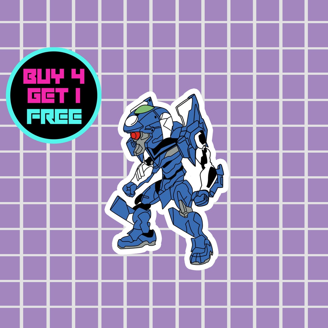 Evangelion Robot Sticker Mecha Anime Stickers Laptop Stickers Aesthetic ...