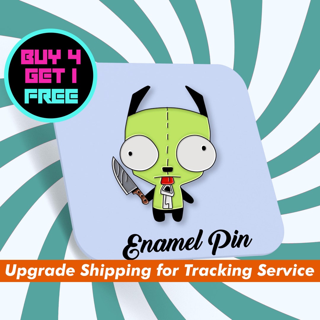 Gir Knife Meme Enamel Pin Cute Gir Disguised Enamel Pins Cute Pin Hat