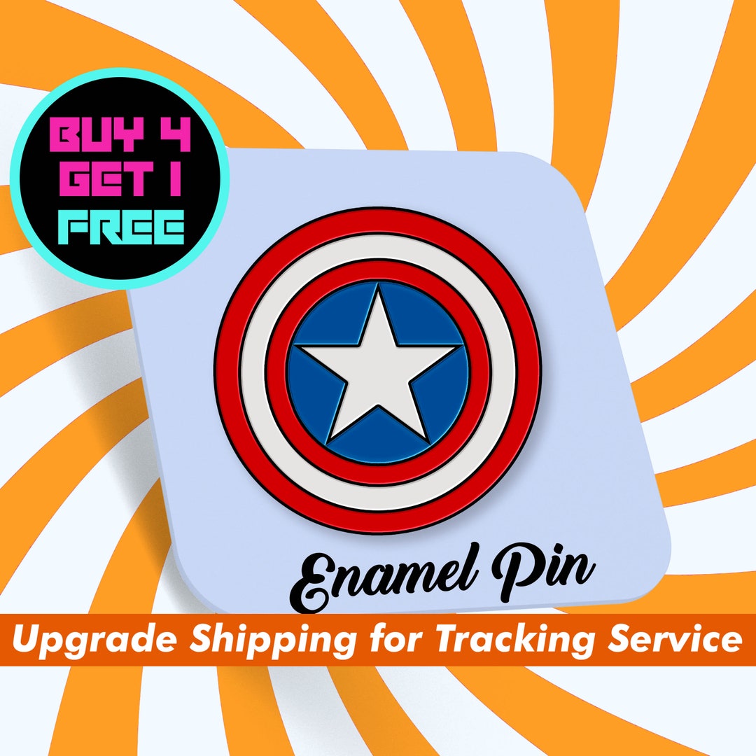 Shield Superhero Enamel Pin Comic Logo Enamel Pins Anime Pin Backpack ...