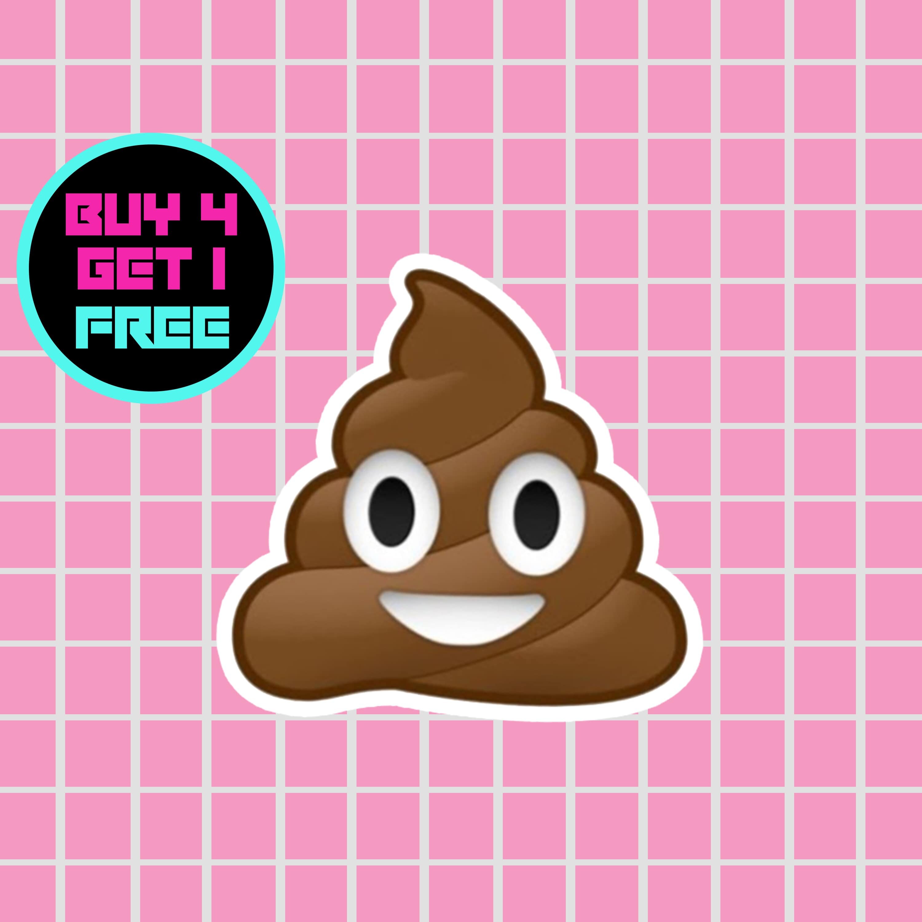 Poop Sticker Emoji Sticker Poomoji Chocolate Stickers Laptop Stickers ...