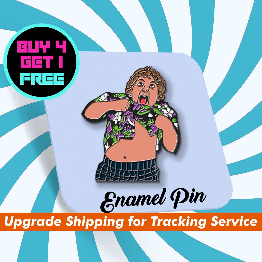 Chunk Truffle Funny Enamel Pin Cute Movie Enamel Pins Cute Pin - Etsy
