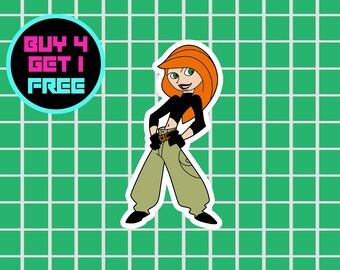 Kim Possible Stickers - Etsy