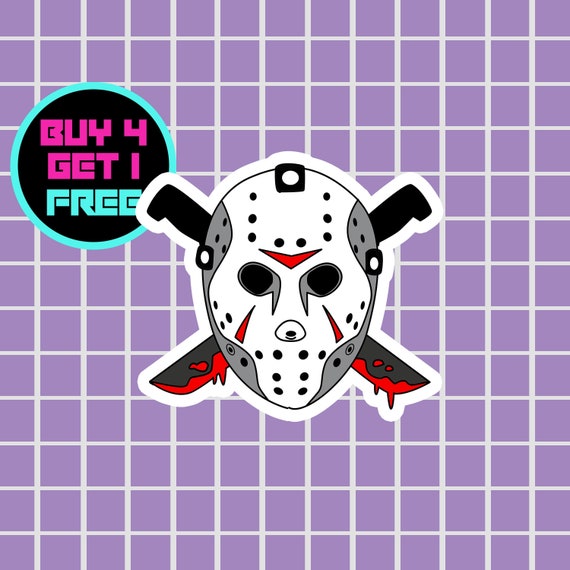 Serial Killer Mask Sticker Horror Creepy Stickers Laptop | Etsy