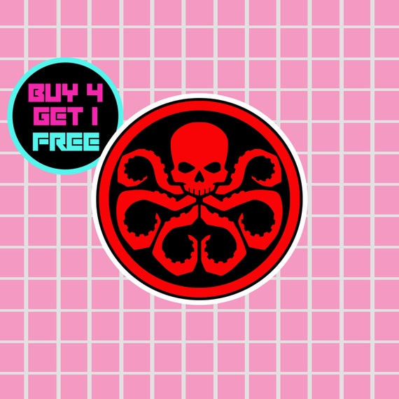 Hydra Logo Sticker Skull Octopus Stickers Laptop Stickers | Etsy