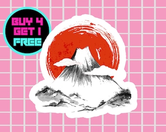 Mount Fuji Sticker - Etsy