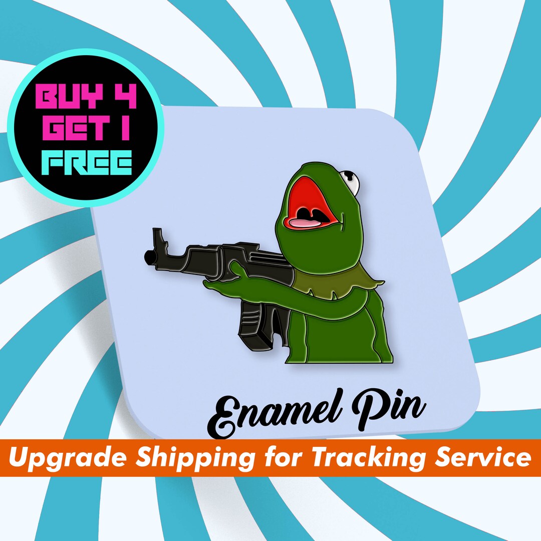 Kermit Meme Enamel Pin Cool Frog Enamel Pins Funny Pin Hat Pins ...