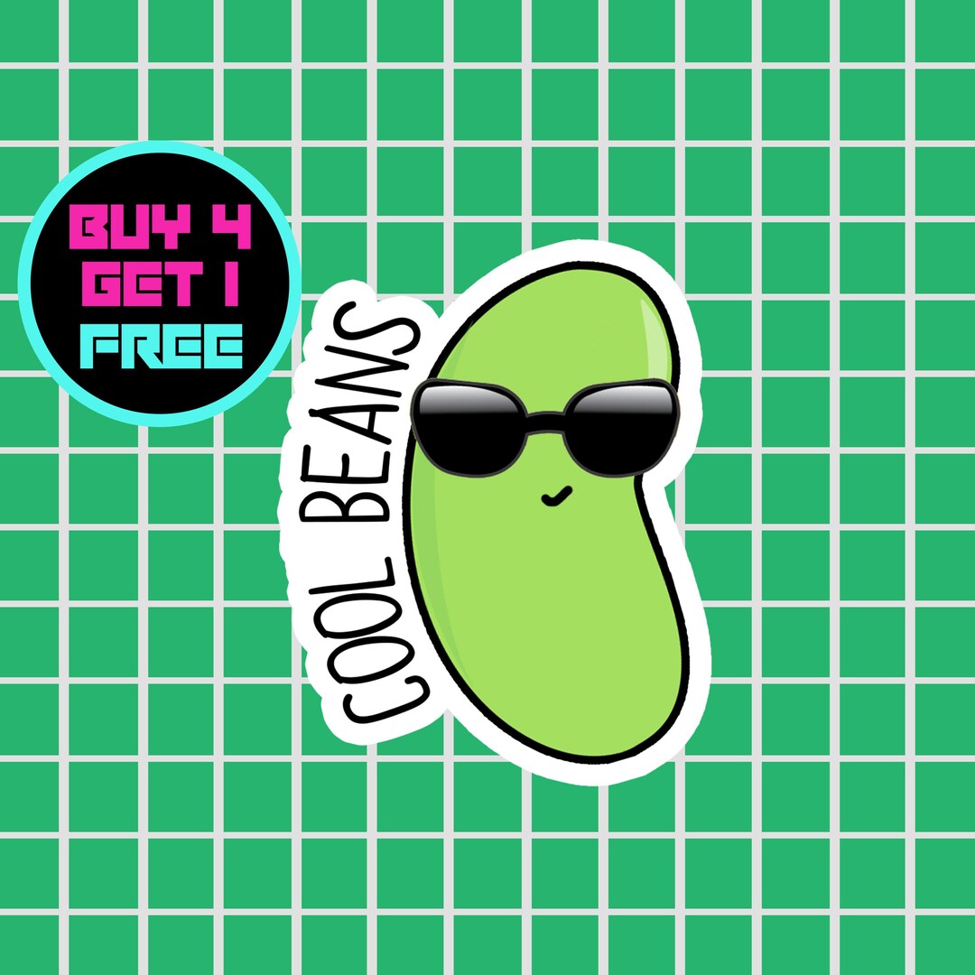 Funny Cool Beans Sticker Inspirational Sayings Stickers Laptop - Etsy