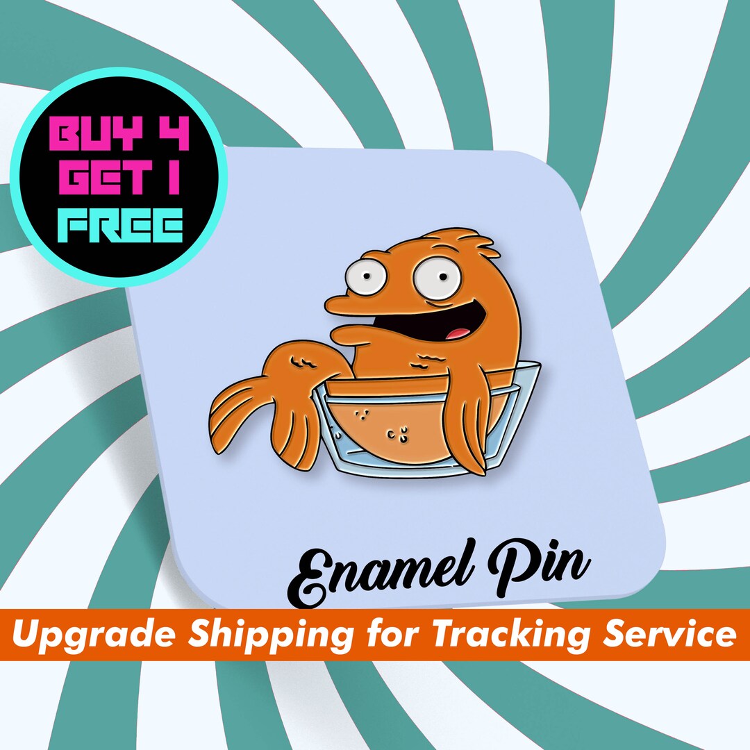 Klaus Heisler Alien Enamel Pin Cartoon Goldfish Enamel Pins - Etsy