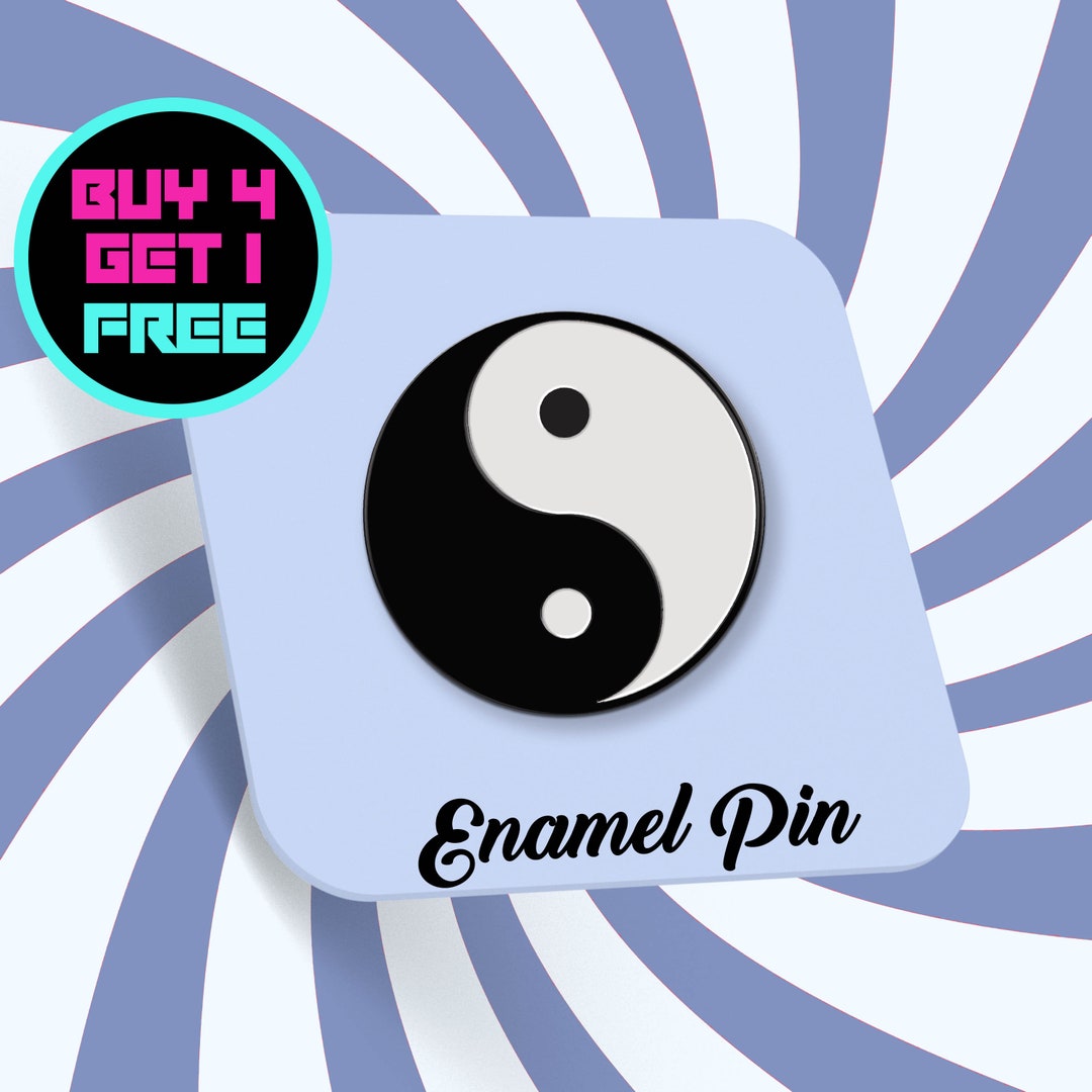 Yin Yang Symbol Enamel Pin Moon Sun Enamel Pins Cute Pin Backpack Pins ...