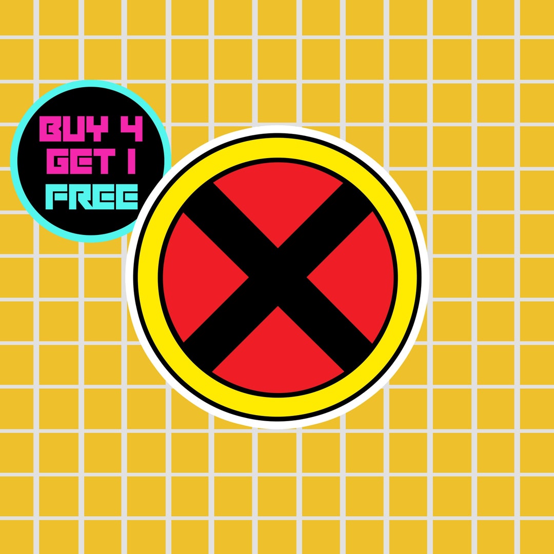 X-men Logo Sticker Comic Superhero Stickers Laptop Stickers - Etsy