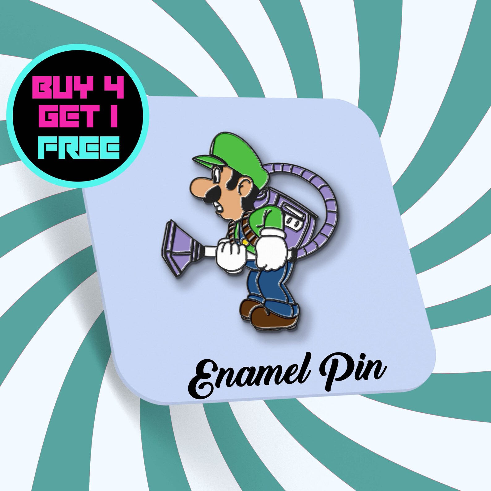 Haunted Mansion Luigi Enamel Pin Super Mario Anime Enamel Pins - Etsy