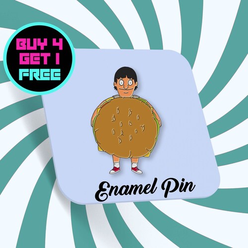 Bob's Burgers Beetlejuice 2 Enamel Pin Cheeseburger - Etsy