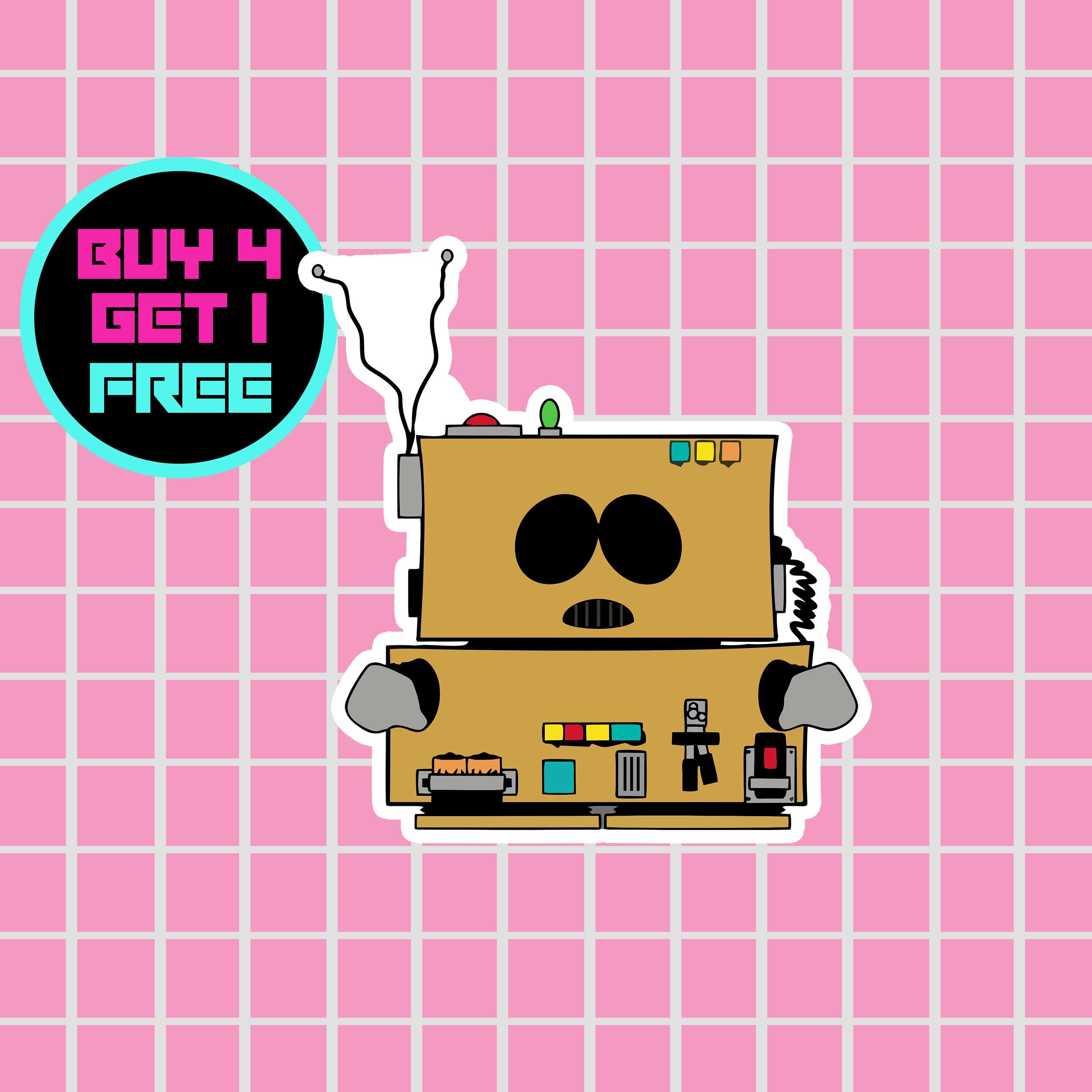 Stickers, Labels & Tags Eric Cartman Awesom-O Sticker South Park Robot ...