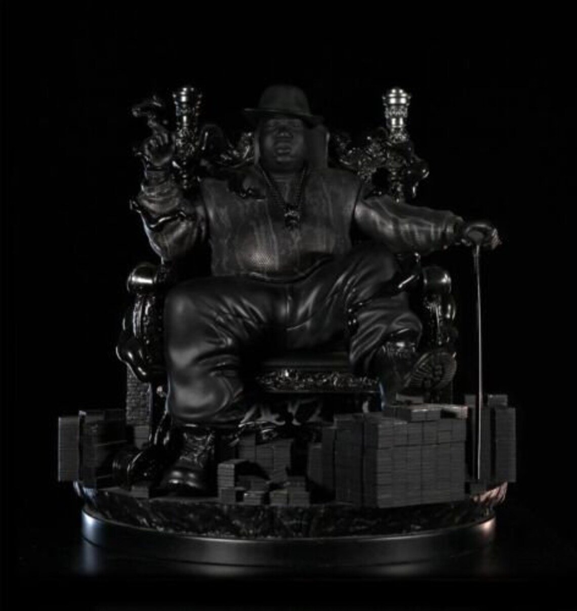 Notorious B.I.G. X Invisible Bully X Official BLACKOUT Statue Brand New ...