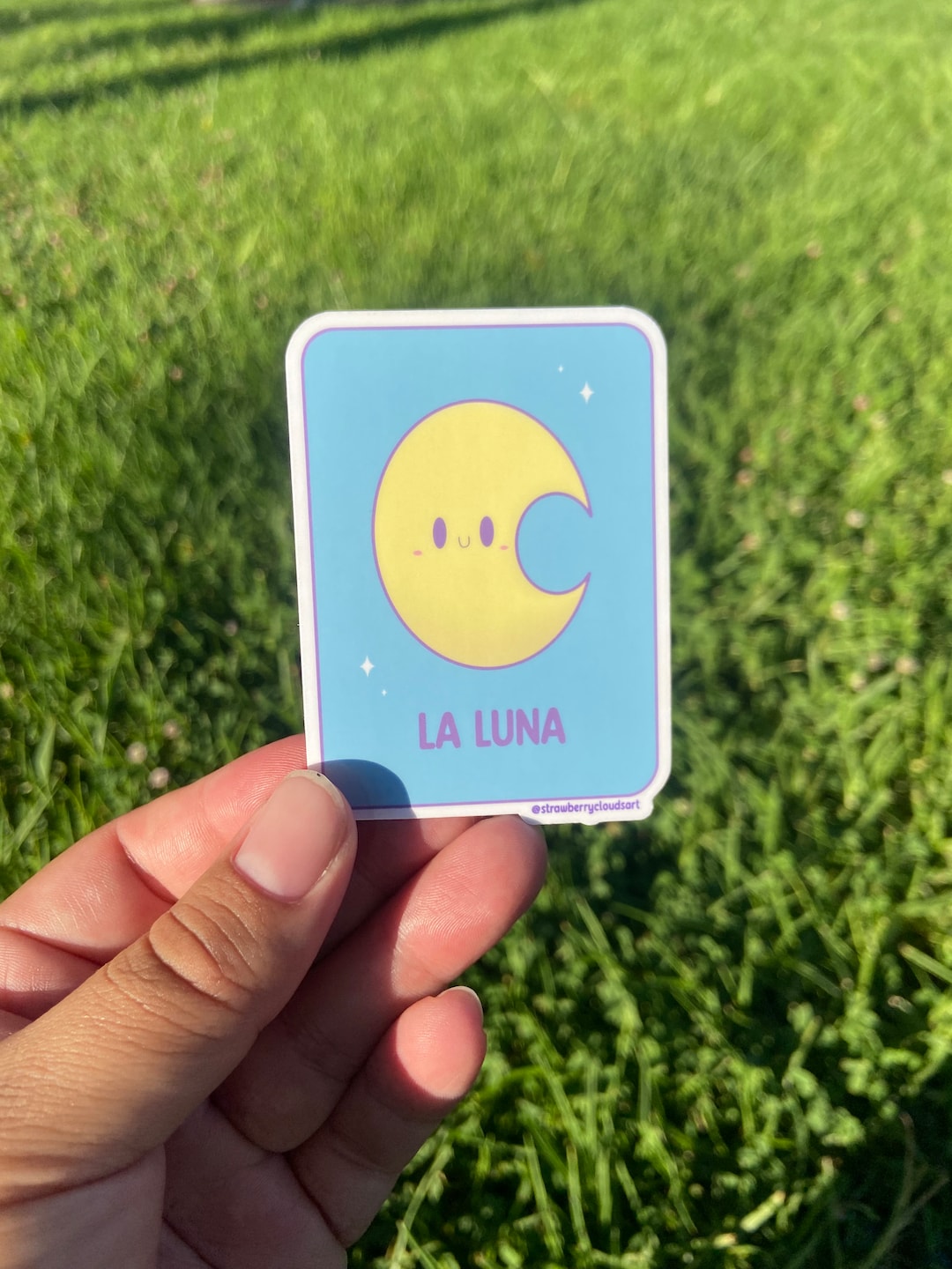 Cute La Luna Loteria Sticker - Pastel Loteria Vinyl Sticker - Etsy
