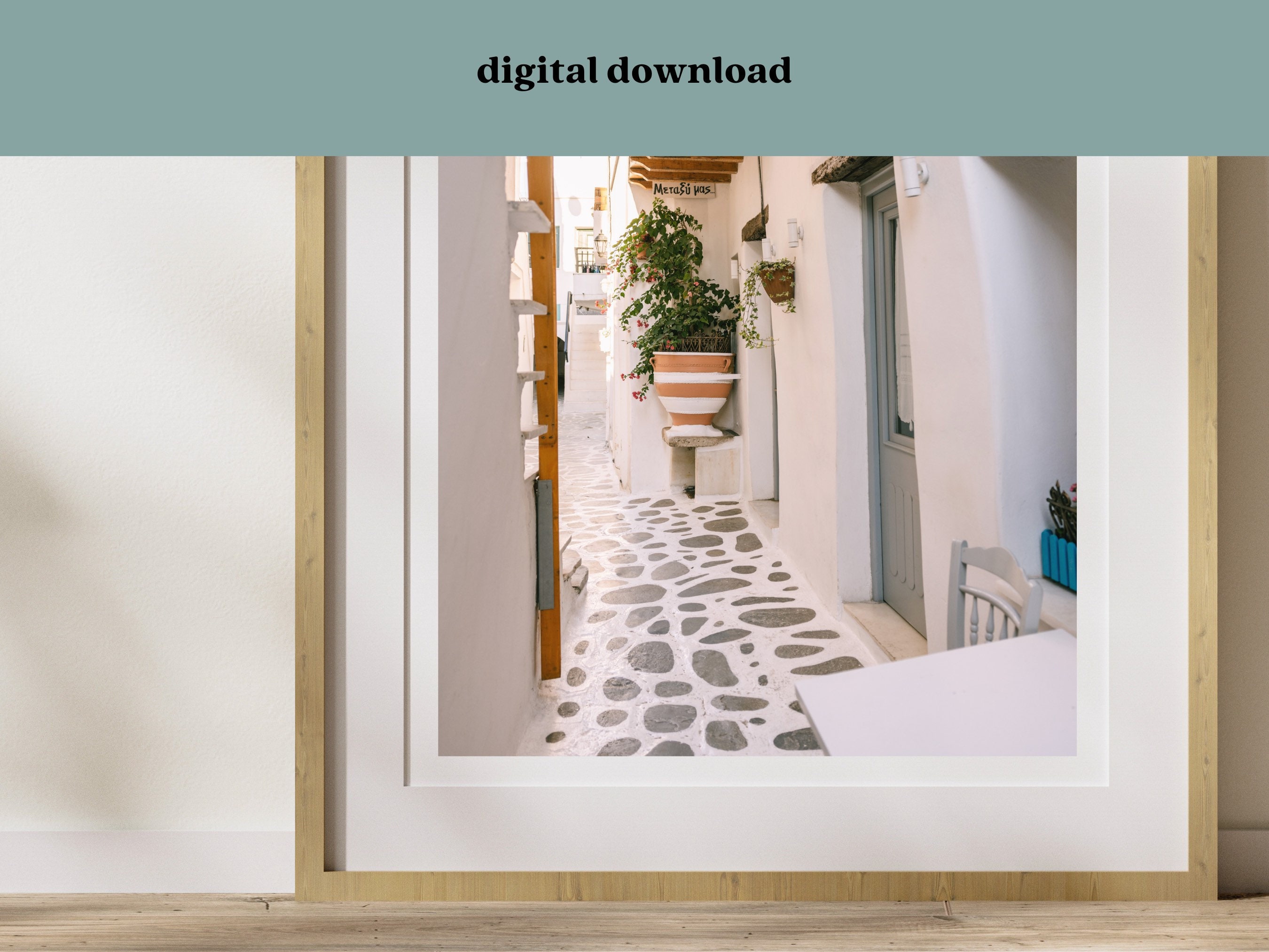 Printable Greece Photography Print Digital Download Greek Islands Wall ...