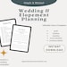 Elopement Planner Printable, Simple & Customizable Canva Template With ...