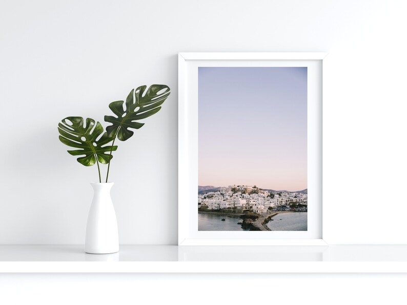 Naxos Greece Art Print Digital Download DIY Colorful Greek Wall Art ...