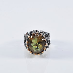 Handmade Color Changing Zultanite Silver Ring, Handcrafted Zultanite ...